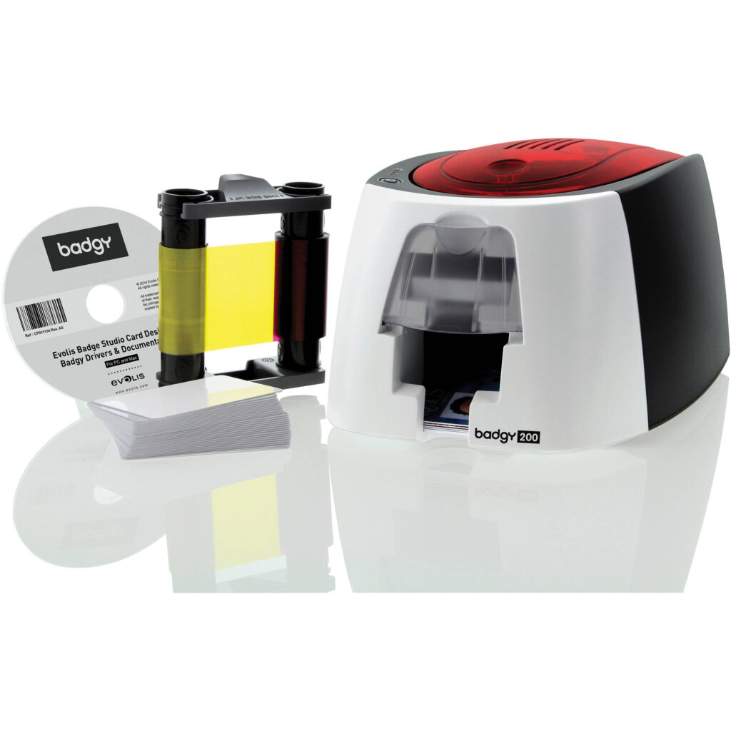 Evolis Badgy 200 single sided card printer in Kenya| Kentique:
